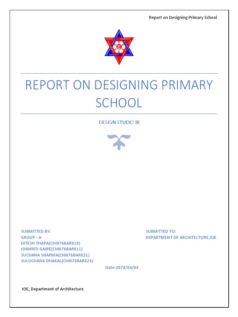 Final Report On Primary School 1 | PDF | Schools