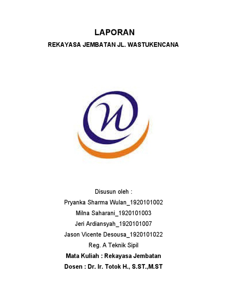 Laporan Rekayasa Jembatan - Kel. 2 | PDF | Sains & Matematika | Teknologi & Rekayasa