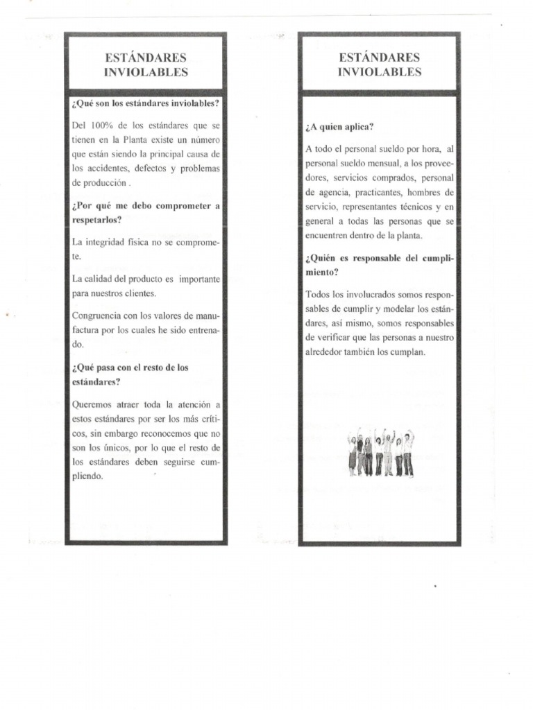 Estandares Inviolables | PDF