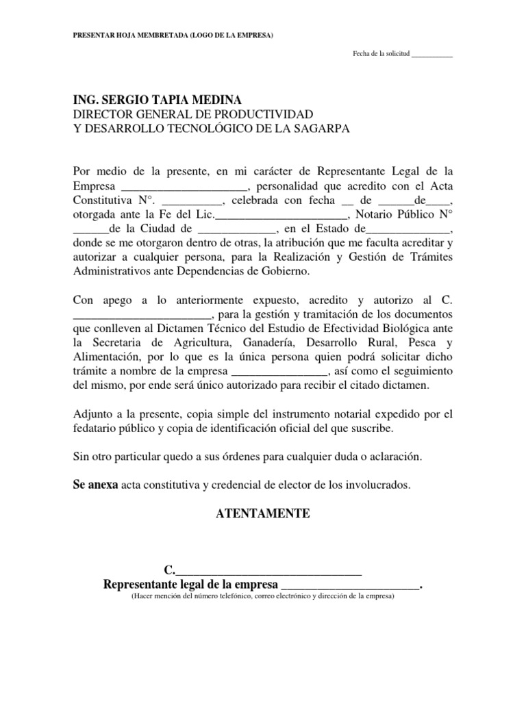 Formato de Personas Autorizadas | PDF