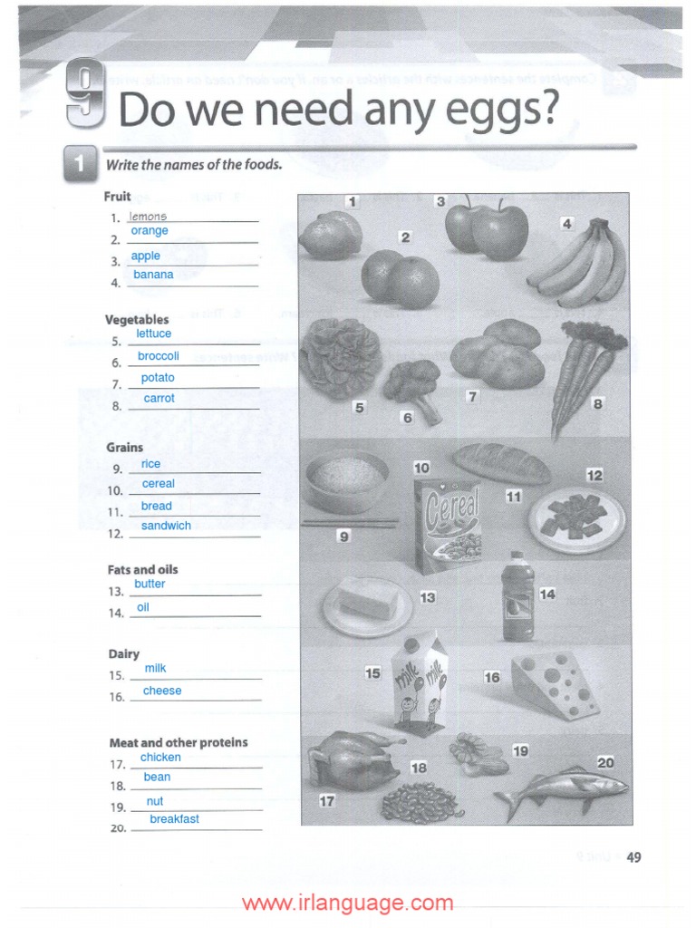 Workbook Unit 9 | PDF