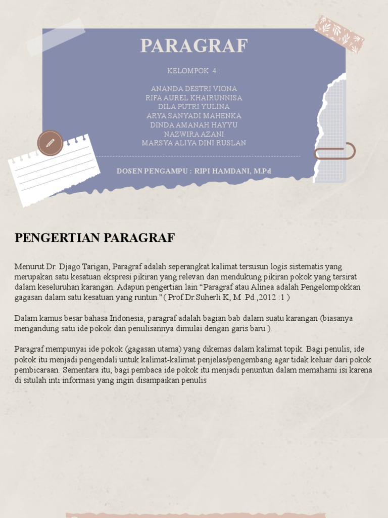Bahasa Indonesia (Paragraf) | PDF