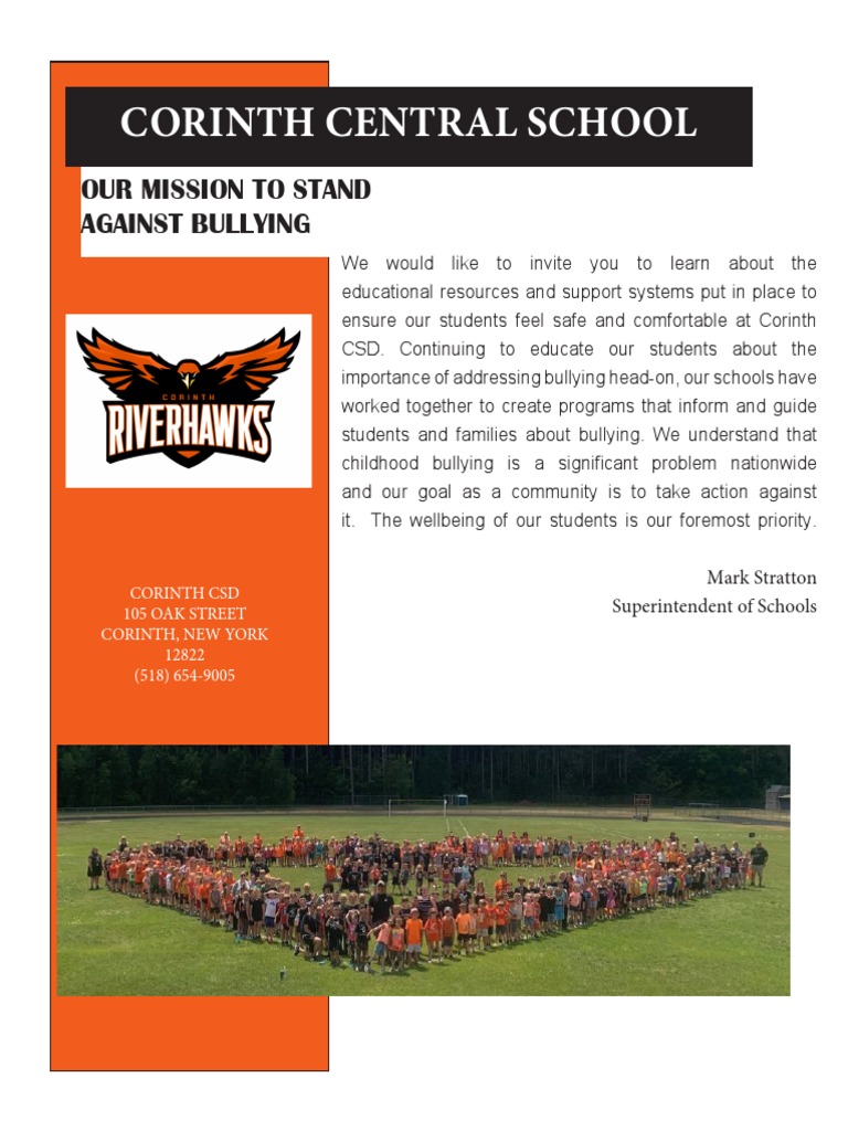 Bullying Corinth Newsletter-4.PDF | PDF | Bullying | Harassment