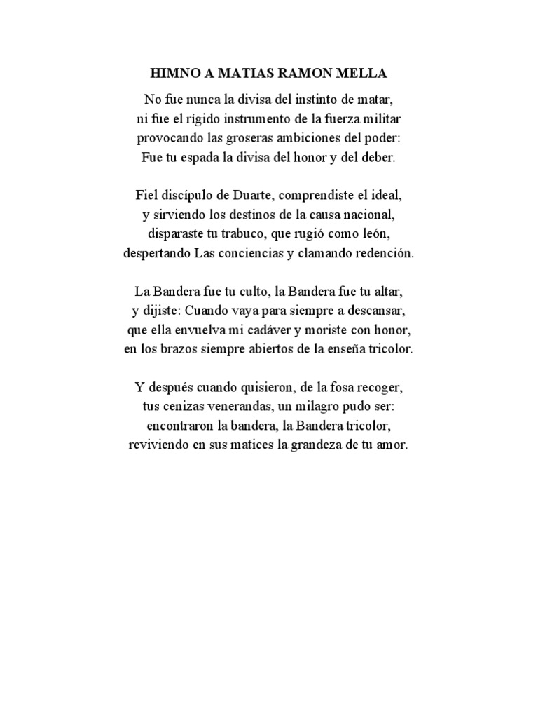 Himno A Mella | PDF