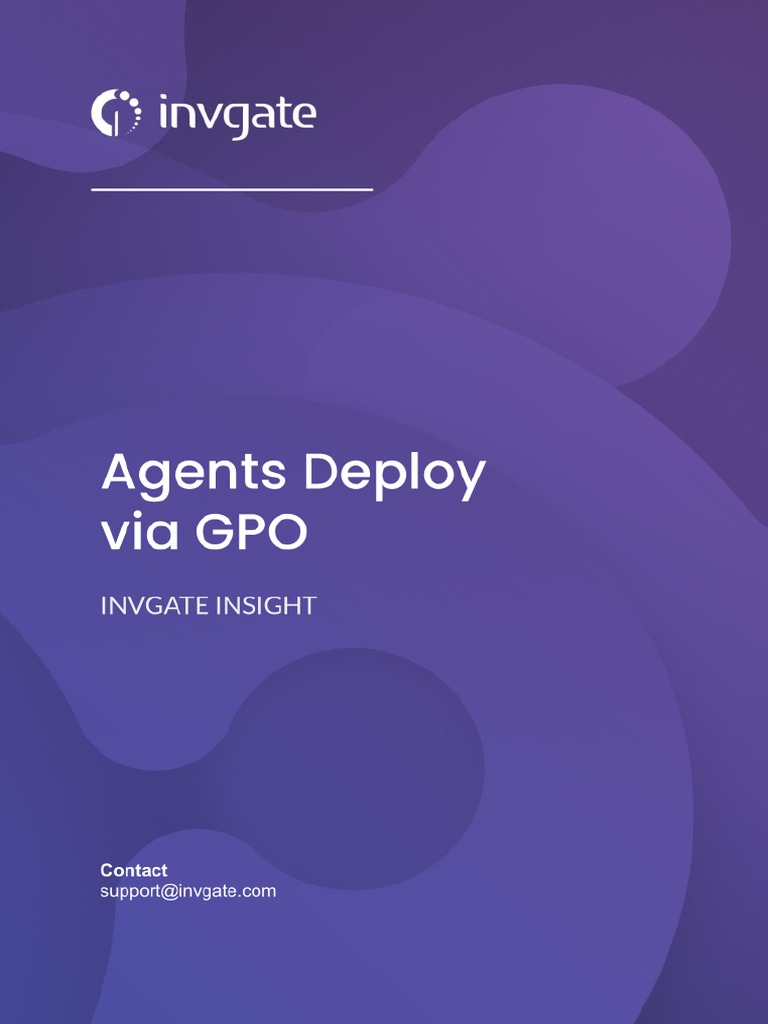 (EDITABLE) IS - EN - Agent Deployment Via GPO | PDF