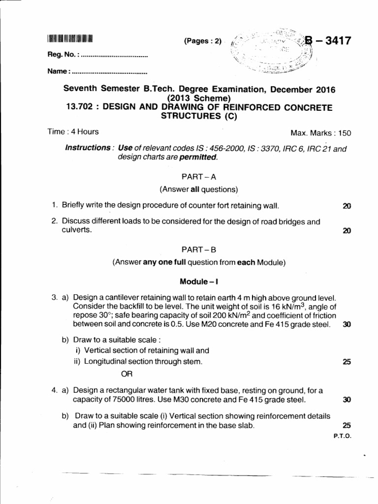 s7 Design and Drawing of Reinforced Concrete Structures SCH 2013 Dec ...