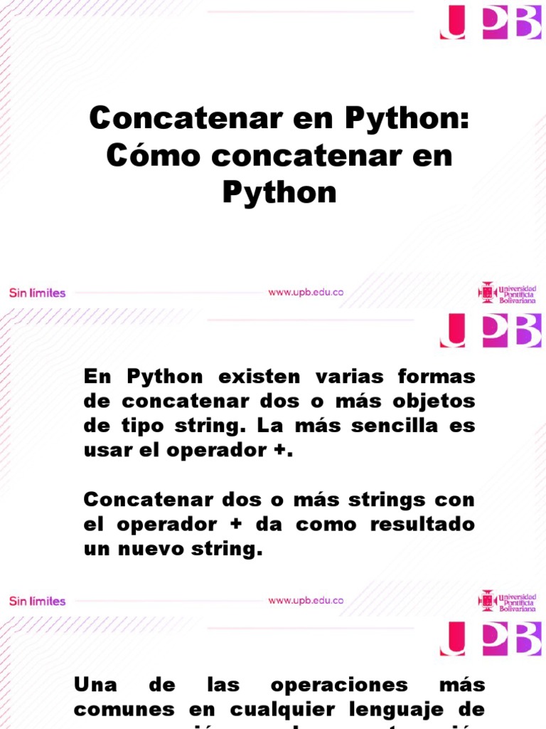 Concatenar Strings en Python: Guía Básica | PDF | Informática