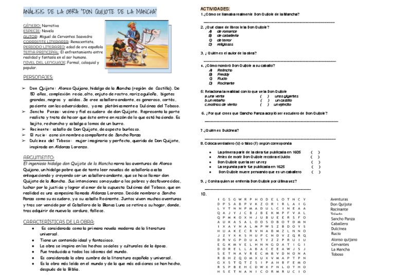 Don Quijote de La Mancha | PDF | Don Quijote