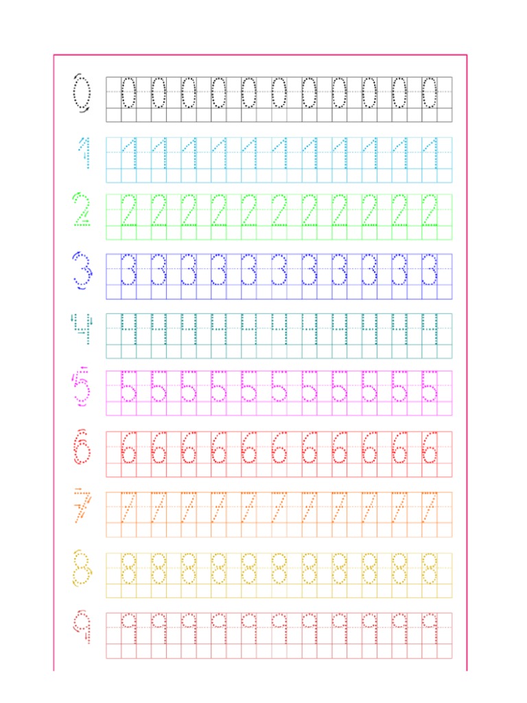 Caligrafia Numeros | PDF