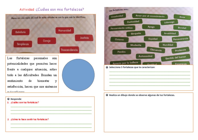 Ficha de Tutoria - Cuáles Son Mis Fortalezas | PDF