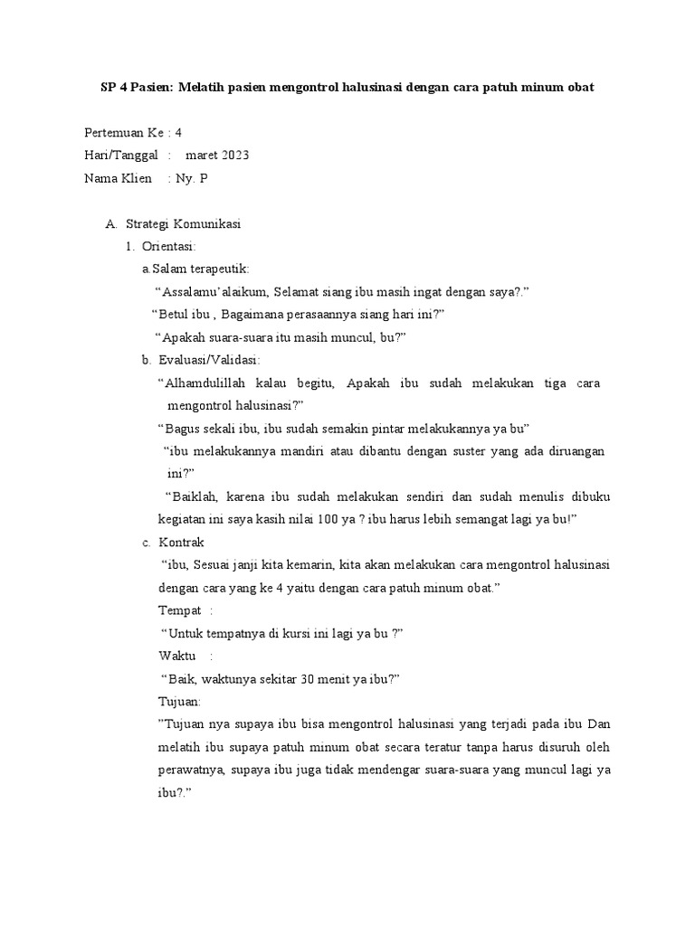 SP 4 Pasien | PDF