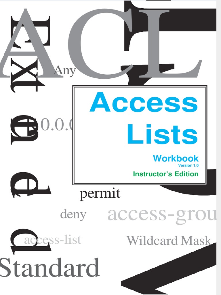 Acces List Workbook v1.0 Instructor | PDF