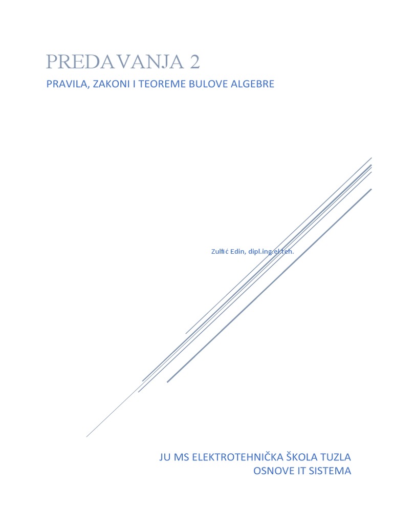 Predavanja 2 - Priprema - Pravila Zakoni I Teoreme | PDF