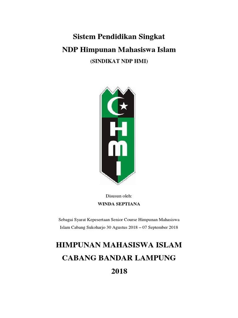 Sindikat SC NDP HMI | PDF