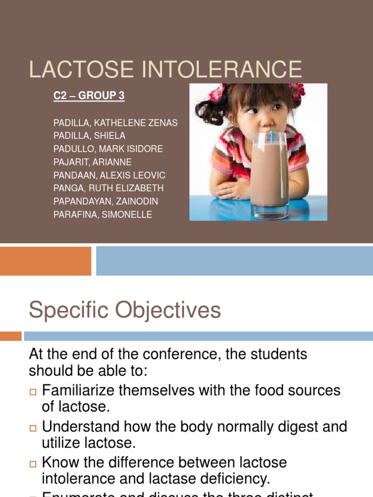 Lactose Intolerance: C2 - Group 3 | PDF | Blood Sugar | Digestive System
