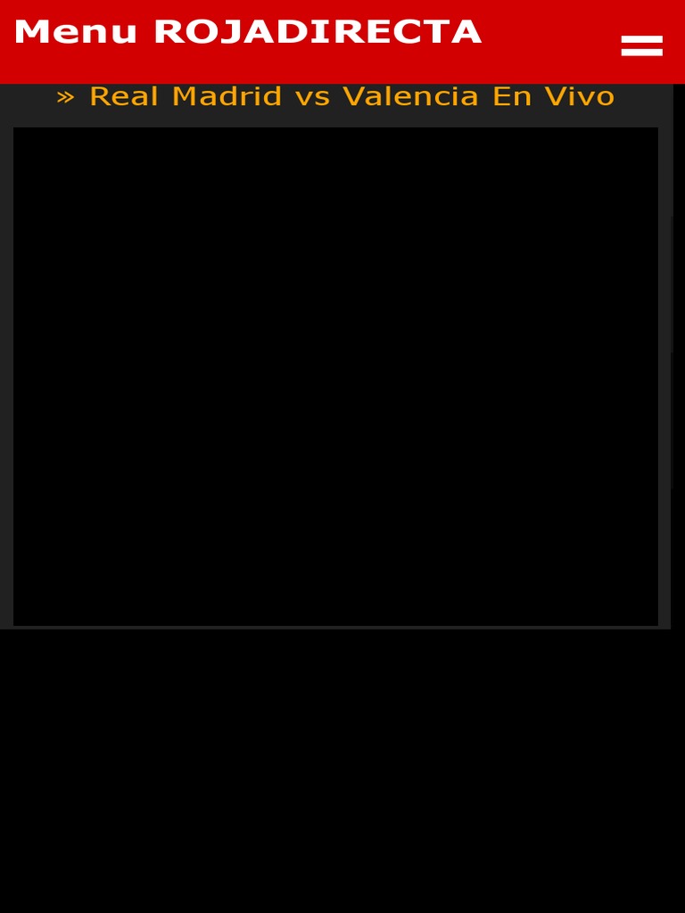 Real Madrid Vs Valencia en Vivo LaLiga J-17 Rojadirecta | PDF