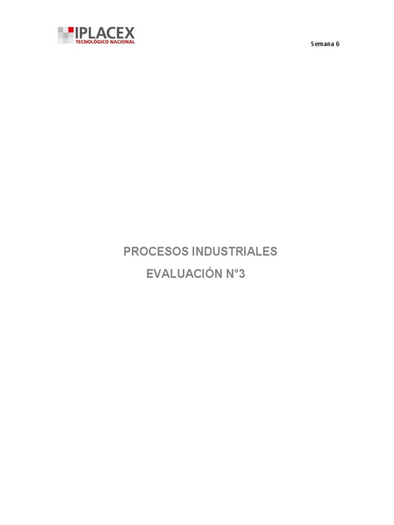 EVA3 Procesos Industriales | PDF