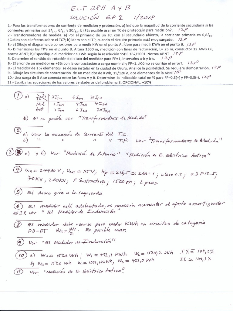 Ep2 I 2018 Mediciones Eléctricas Pdf