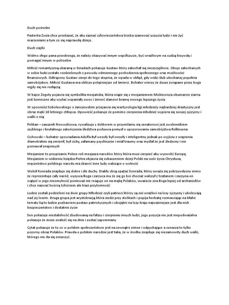 Polski Notatki Maturalne | PDF