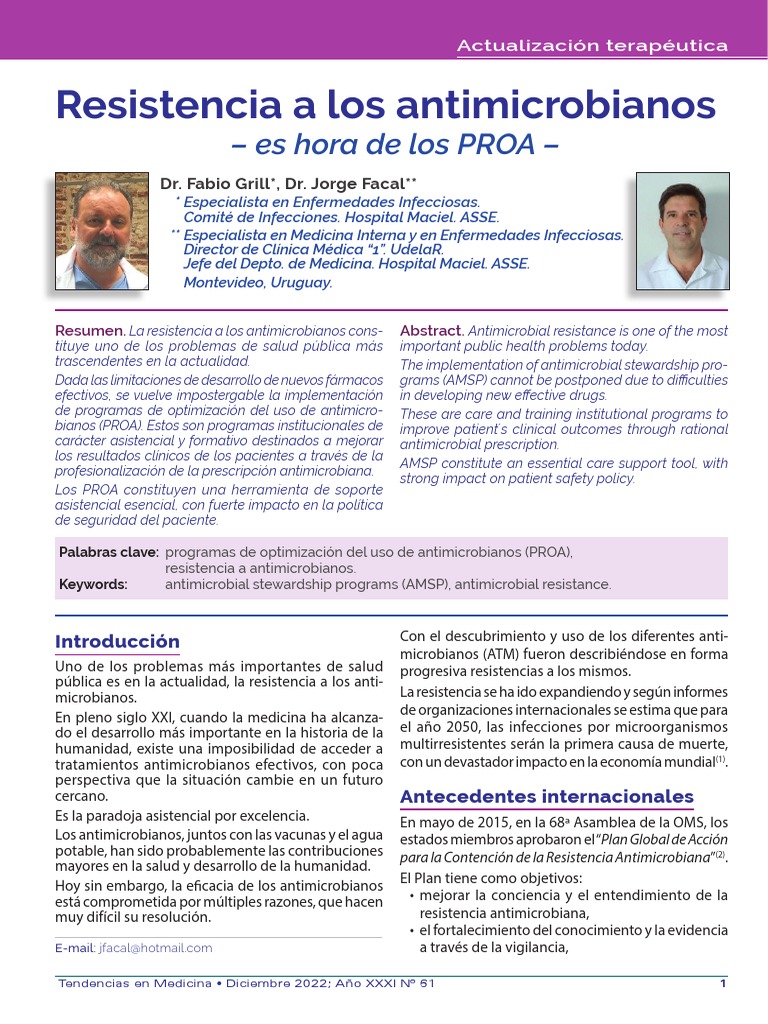 Resistencia A Los Antimicrobianos | PDF