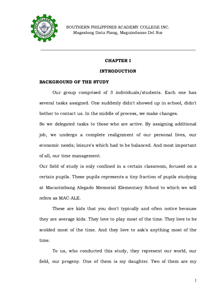 Thesis Sample For Grade 4 Students | PDF | Survey Methodology | Teachers