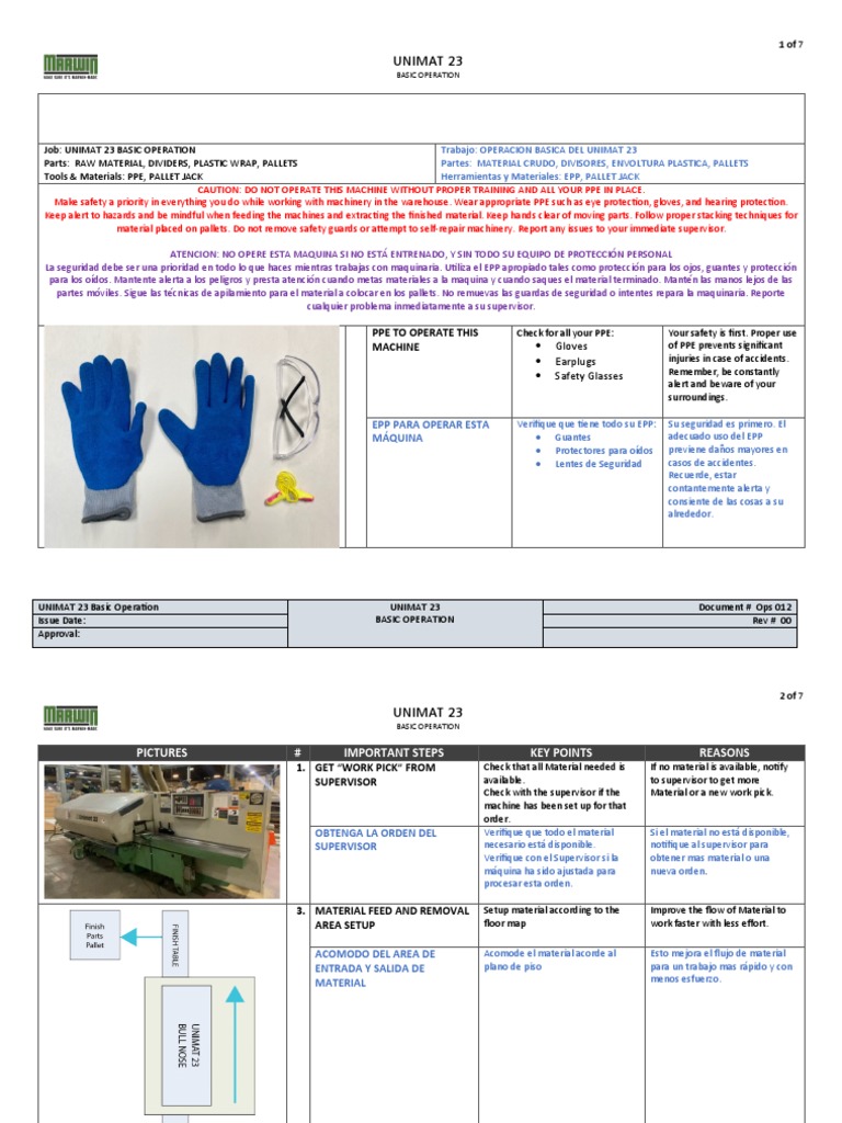 Unimat 23 Basic Operation | PDF