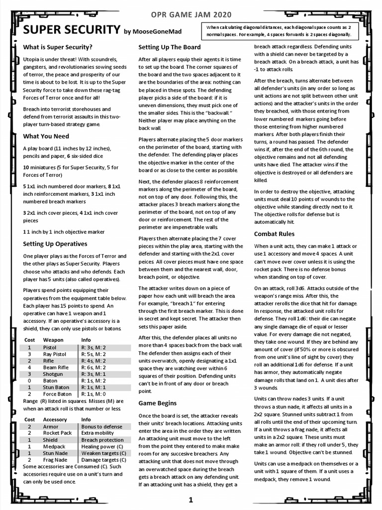 Super Security: Strategy Game Guide | PDF | History