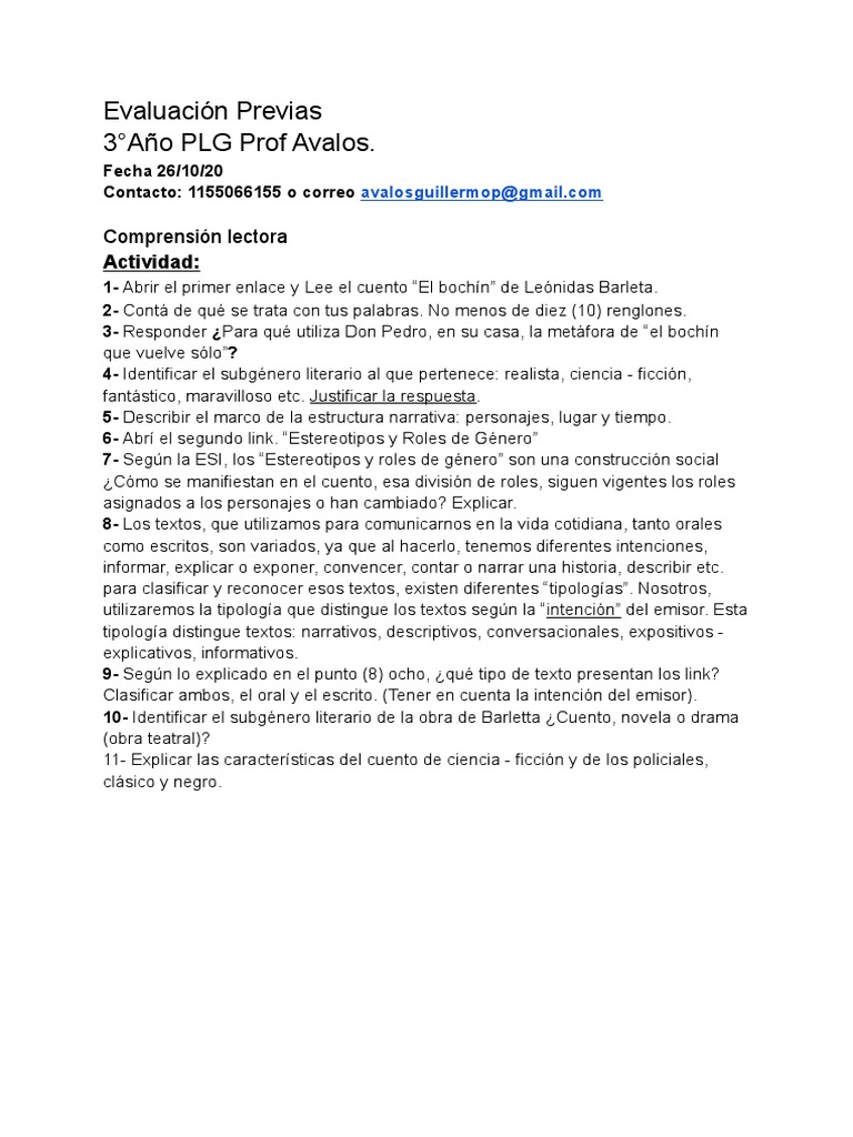 Intergrado3° PLG Prof Avalos | PDF