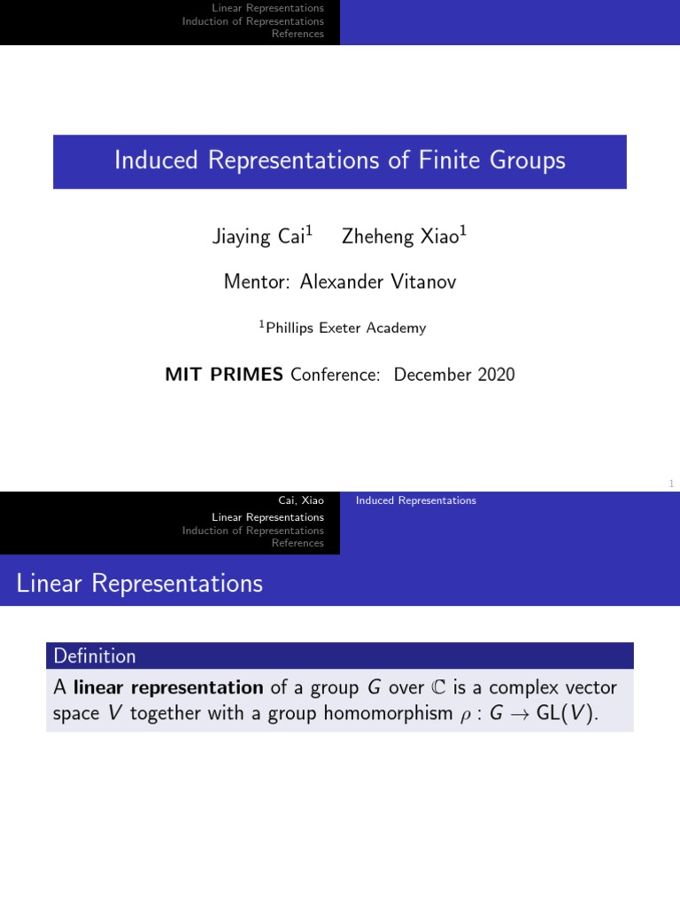 4 Cai Xiao | Download Free PDF | Group Representation | Representation Theory
