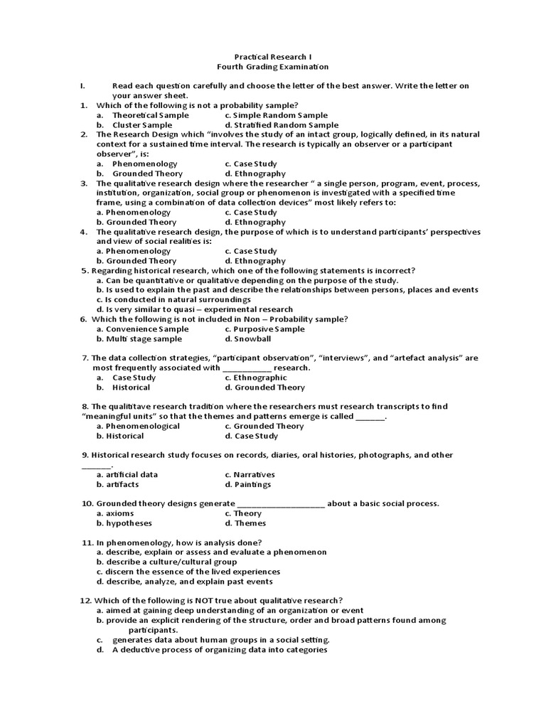 Practical Research I | PDF