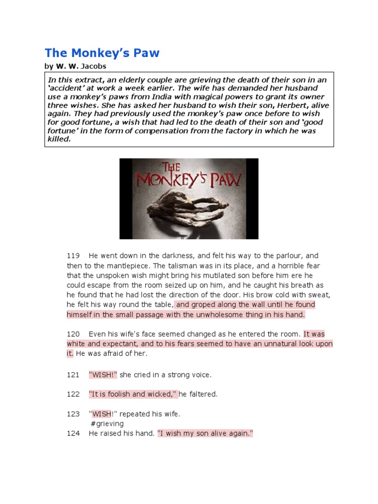 Giana Pacheco - Excerpt of - The Monkey's Paw | PDF