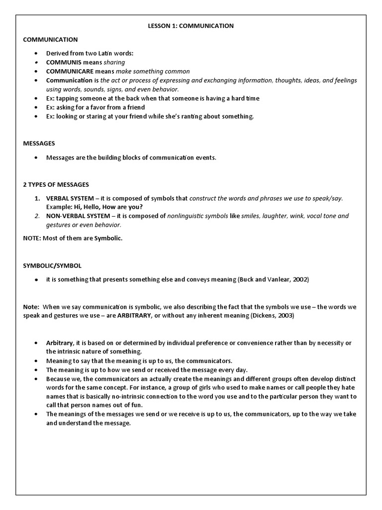 Purposive Communication Notes | PDF