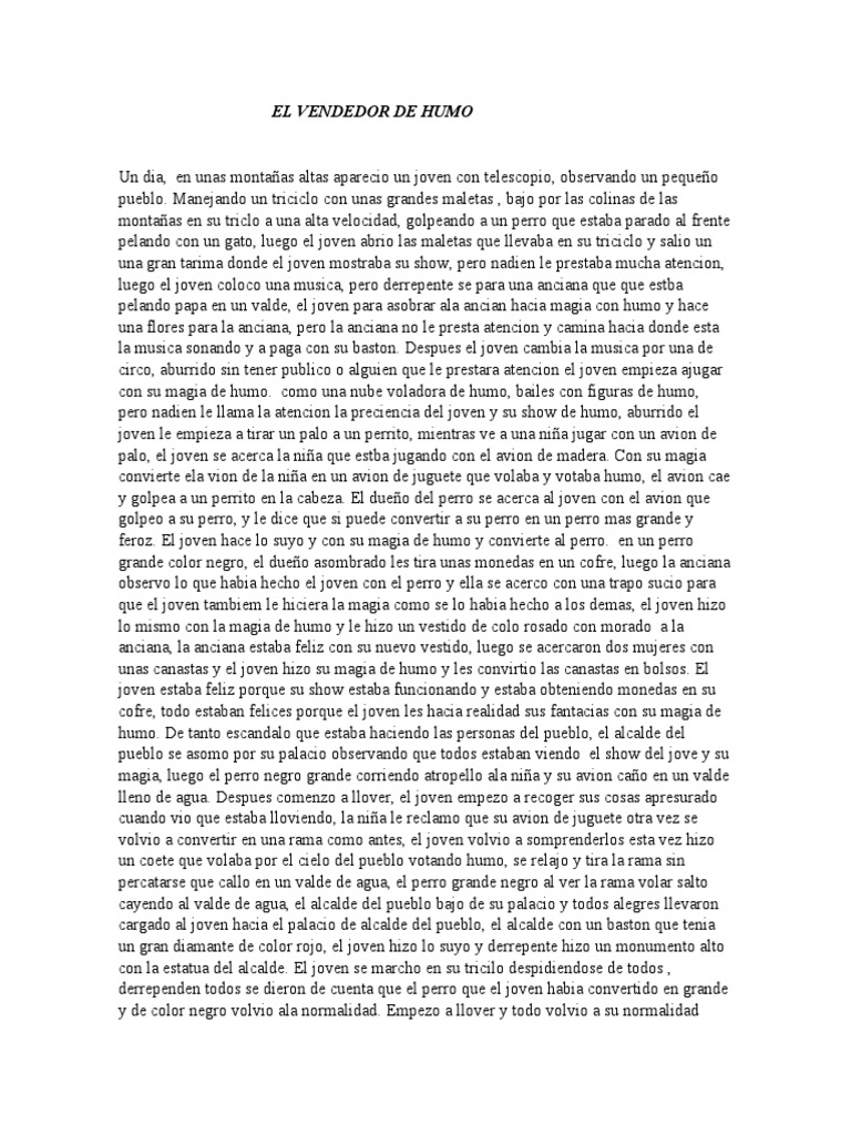 El Vendedor de Humo | PDF