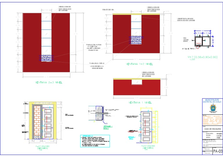 PLANO 03 - A3 - CAJA DE ESCALERA - VANO | PDF