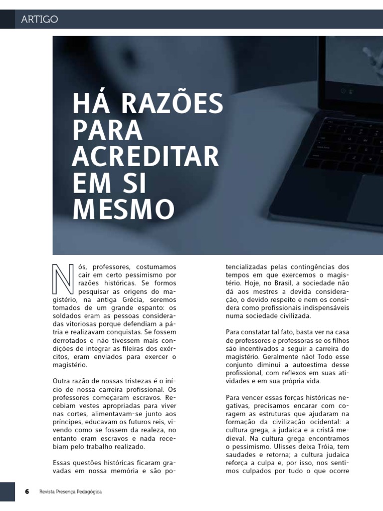 WERNECK, H. há razões para acreditar em si mesmo (presença pedagógica ...