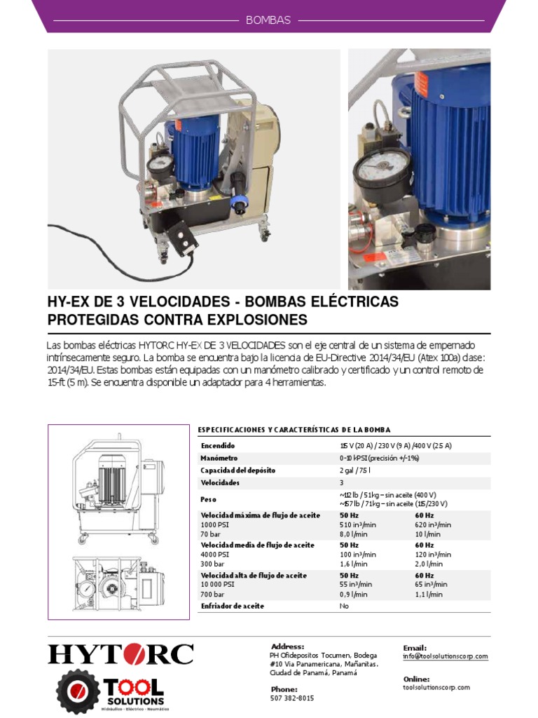 HYTORC HY - EX - 3STAGE - EXPLOSION - PROTECTED-cut - sheet-SP | PDF