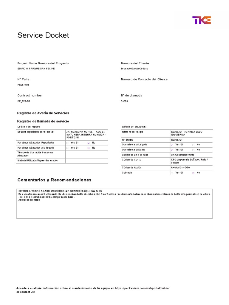 VFM Docket Callout Number 54894 | PDF