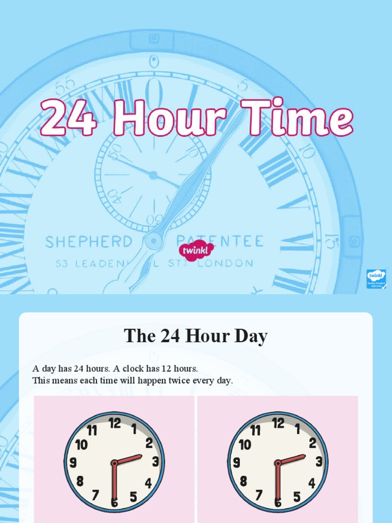 Understanding 12 & 24 Hour Time | PDF | Systems Science | Communication