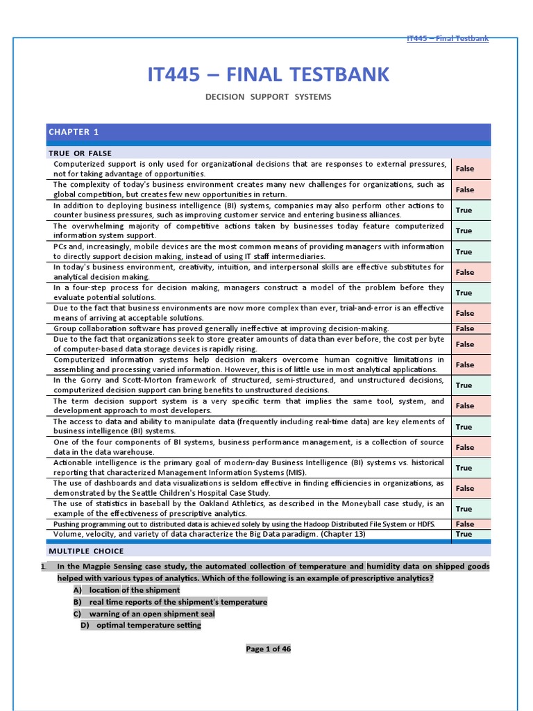 DSS - Final Bank Question | PDF | Data Warehouse | Business Intelligence