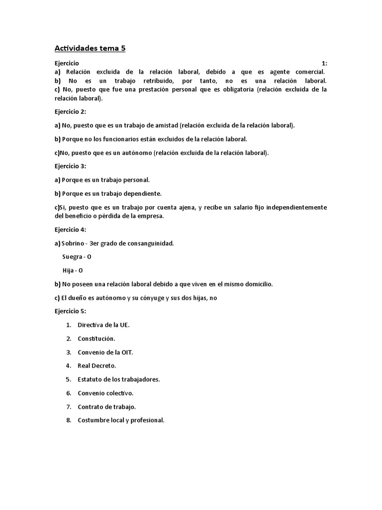 Ejercicios Tema 5 y 6 de FOL | PDF