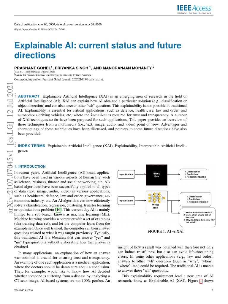 Explainable AI | PDF | Artificial Intelligence | Intelligence (AI ...