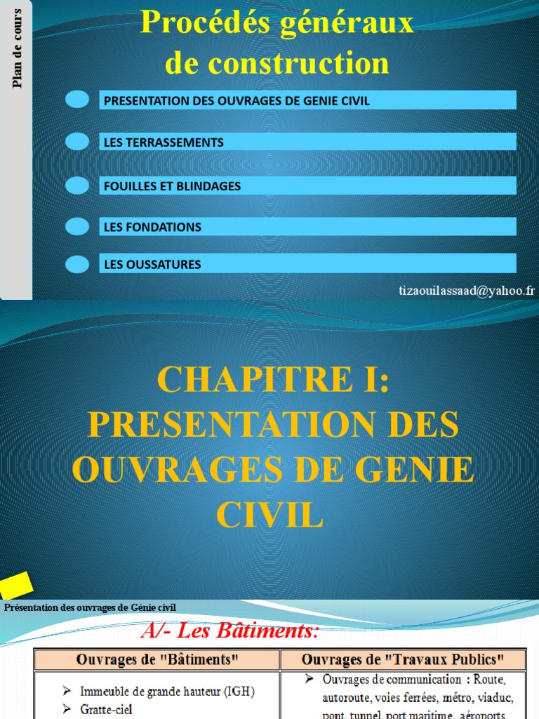 Ouvrages de Génie Civil : Guide Complet | PDF