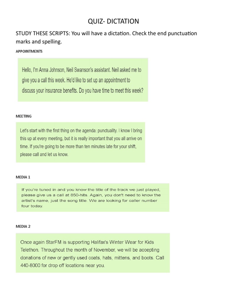 10 Quiz-SCRIPT Audios | PDF