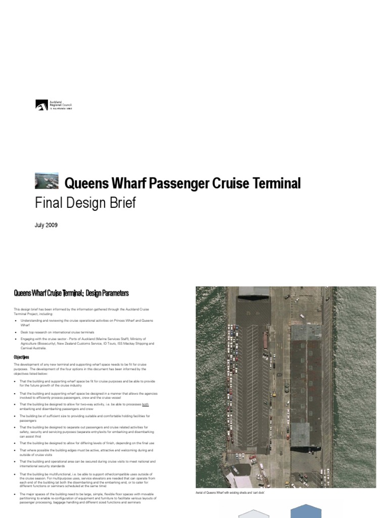 A Functional Design Brief (July 2009) | PDF | Wharf | Elevator