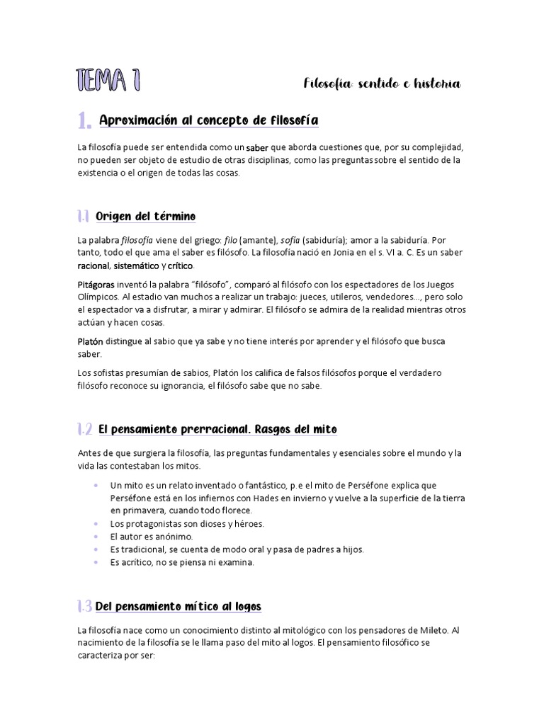 Tema 1 | PDF | Platón | Science