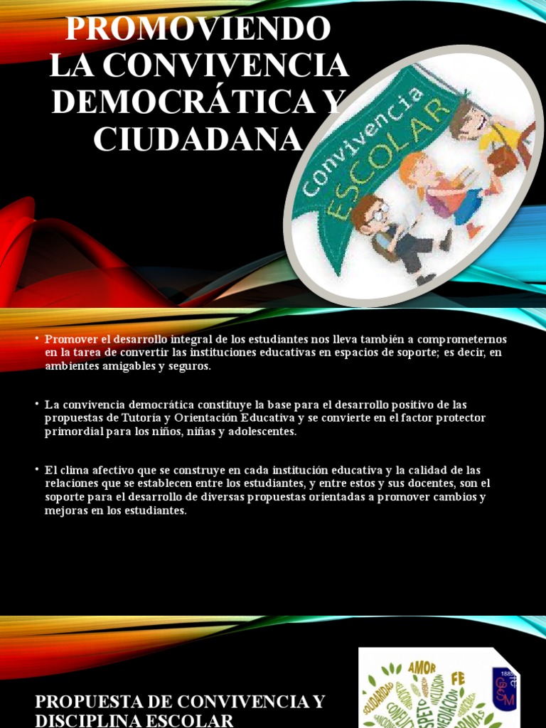 Convivencia Democrática y Ciudadana | PDF | Institución | Democracia