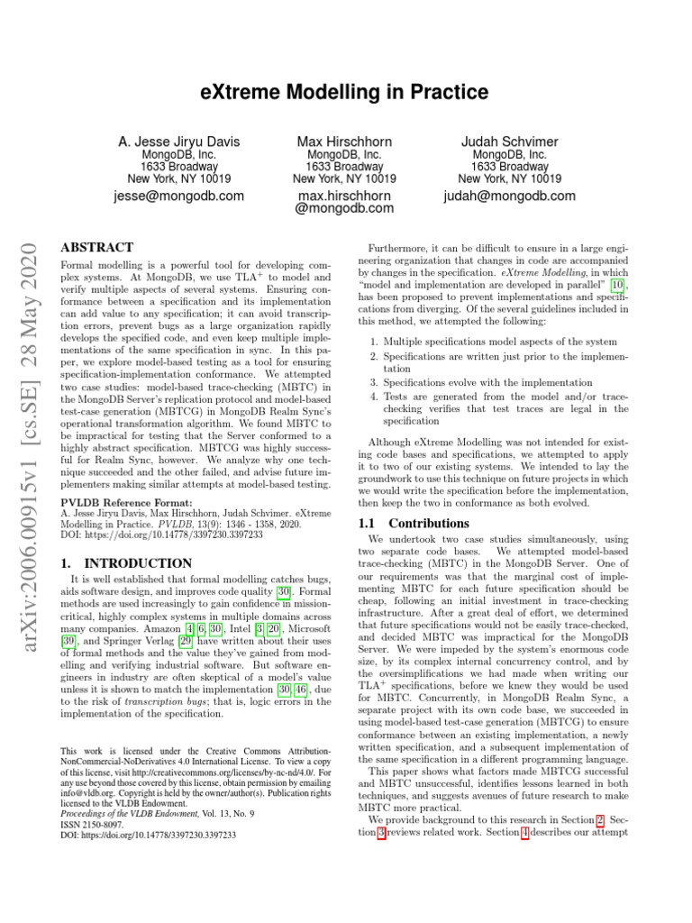 eXtreme_Modelling_in_Practice | PDF | Mongo Db | Computing