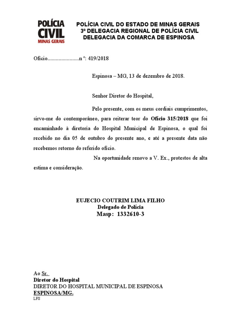 Ofício Hospital | PDF