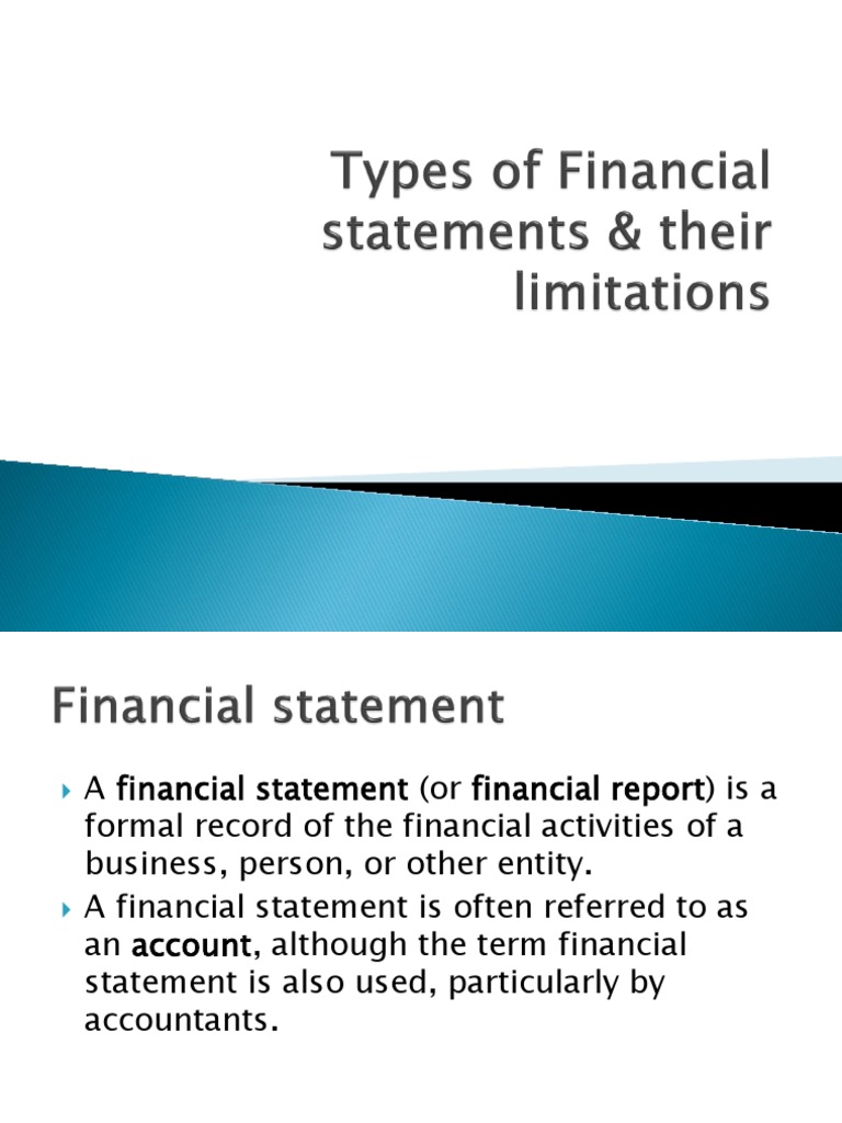 Financial Statement | PDF | Financial Statement | Financial Economics