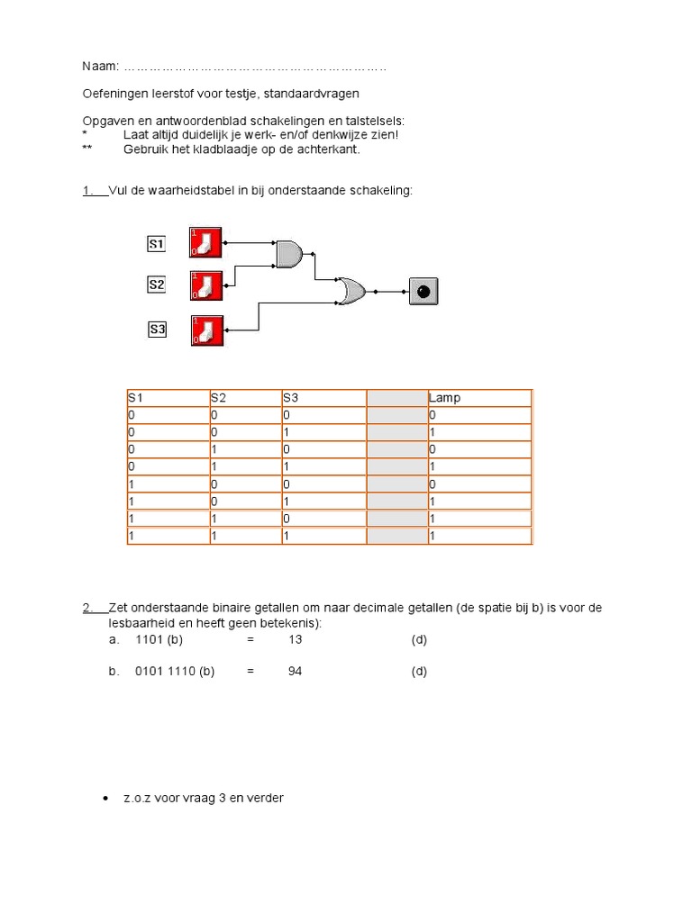 OefenTest Onderdeel 1 2 | PDF
